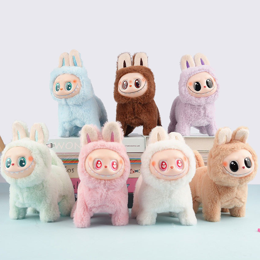 Labubu Walking Dog Trendy Collectible Blind Box | Puppy Stroll Design ...